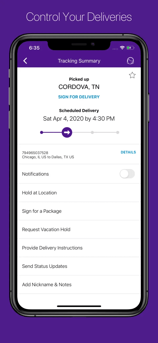 Seguimiento FedEx - Rastreo de paquete en tiempo real